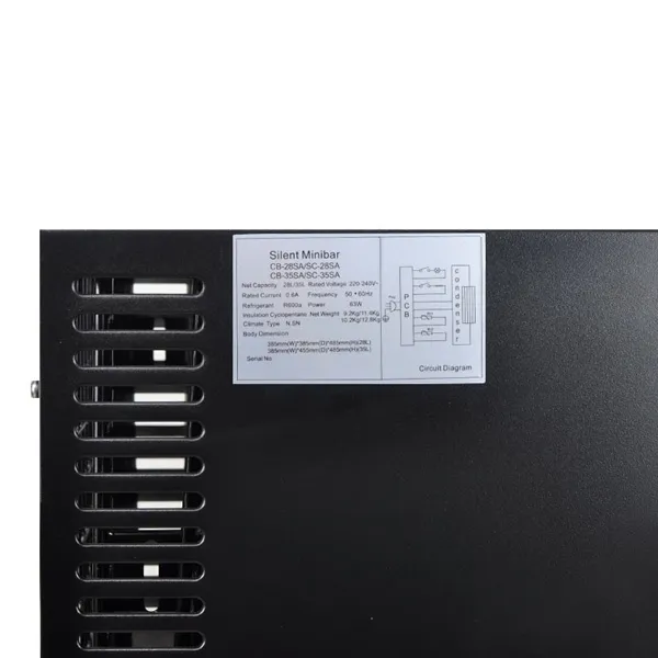 CB-40SA Hotel Silent Mini Fridge - SA21